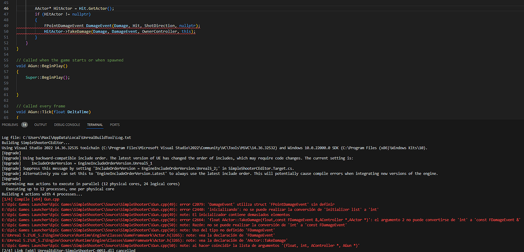 Error On Code While In The Course Doesnt Happen Ask Gamedevtv