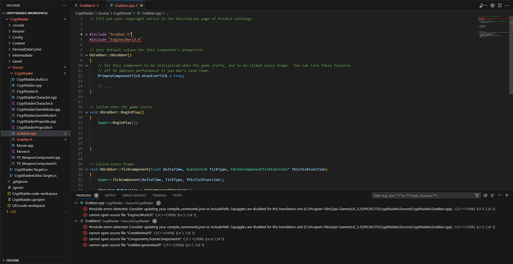 C++ errors need help - Ask - GameDev.tv