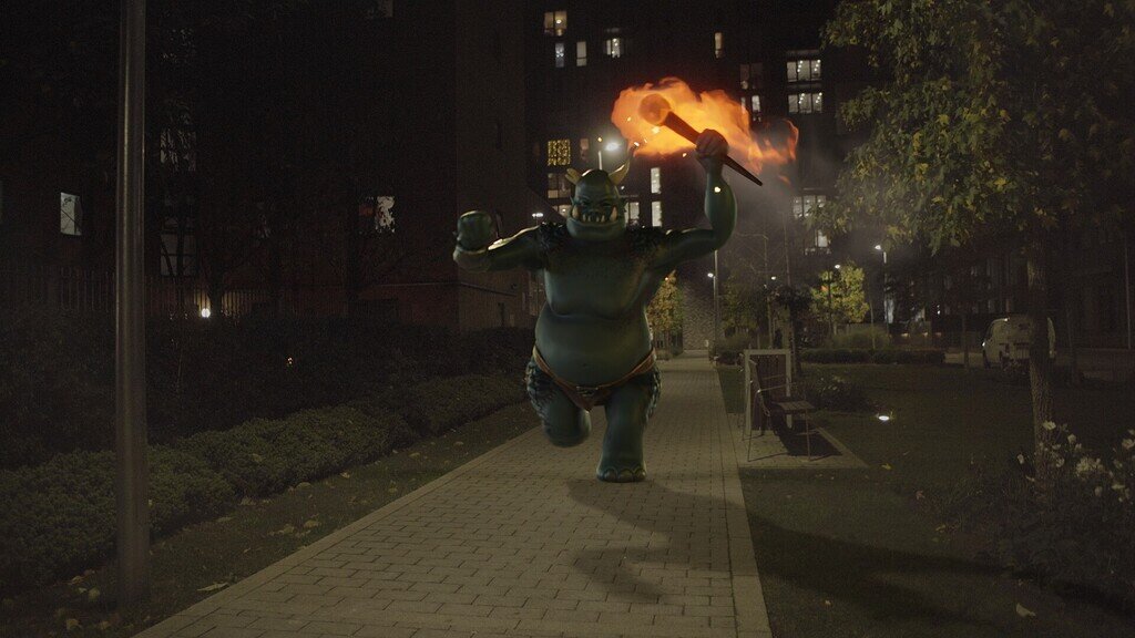 Blender Visual Effects - Real World Meets CG - Final Shot of Ogre ...
