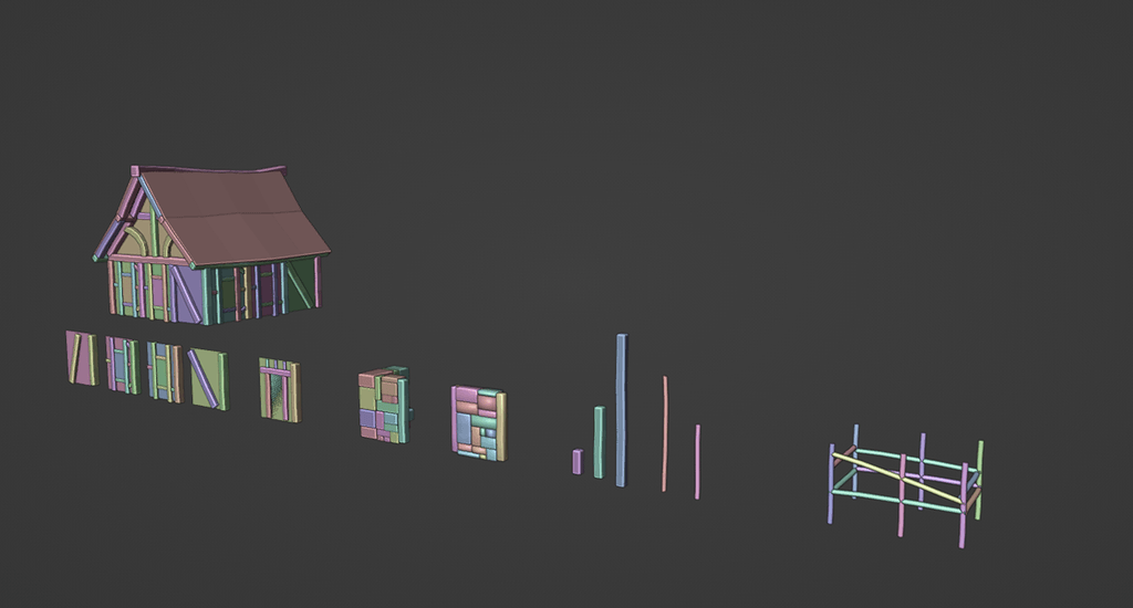 Modular House blockout - Blender environment art - Show - GameDev.tv