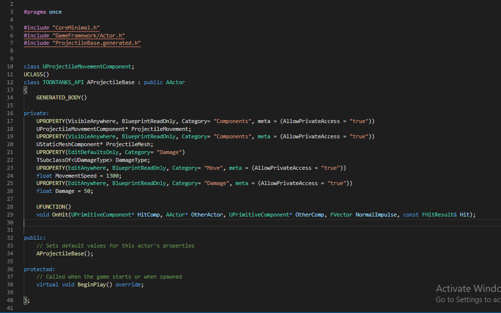 ToonTanks Errors - Ask - GameDev.tv