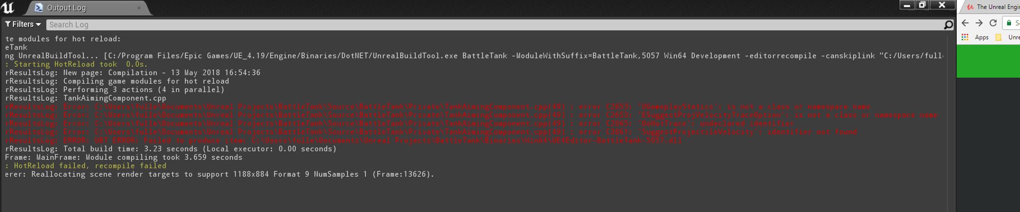 UGameplayStatics error at compile time - Ask - GameDev.tv