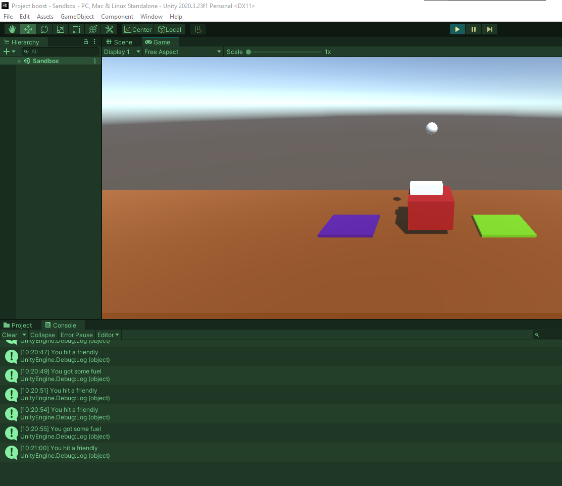 Collision Being Slow To React Ask GameDev tv