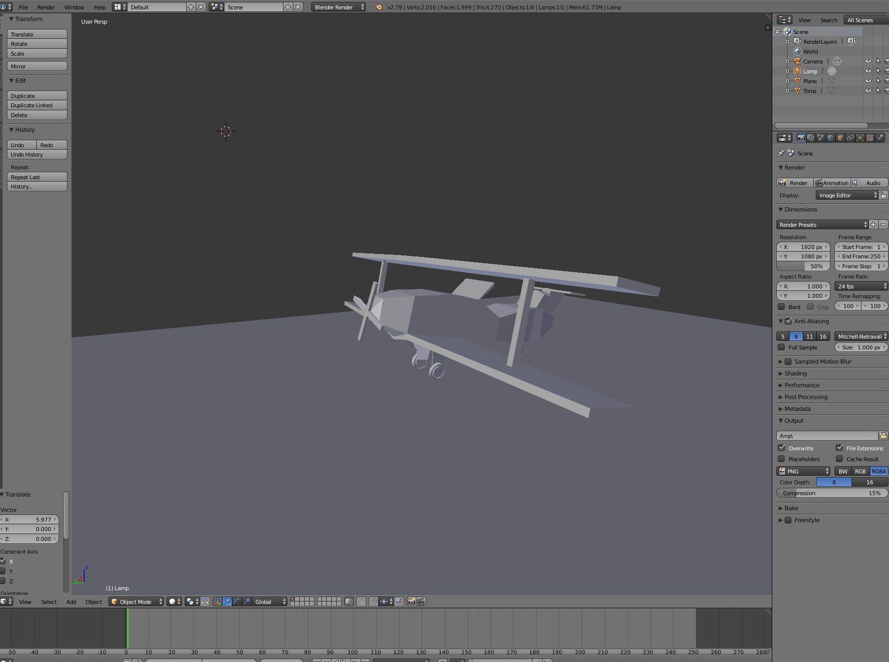 My first plane in blender - Talk - GameDev.tv