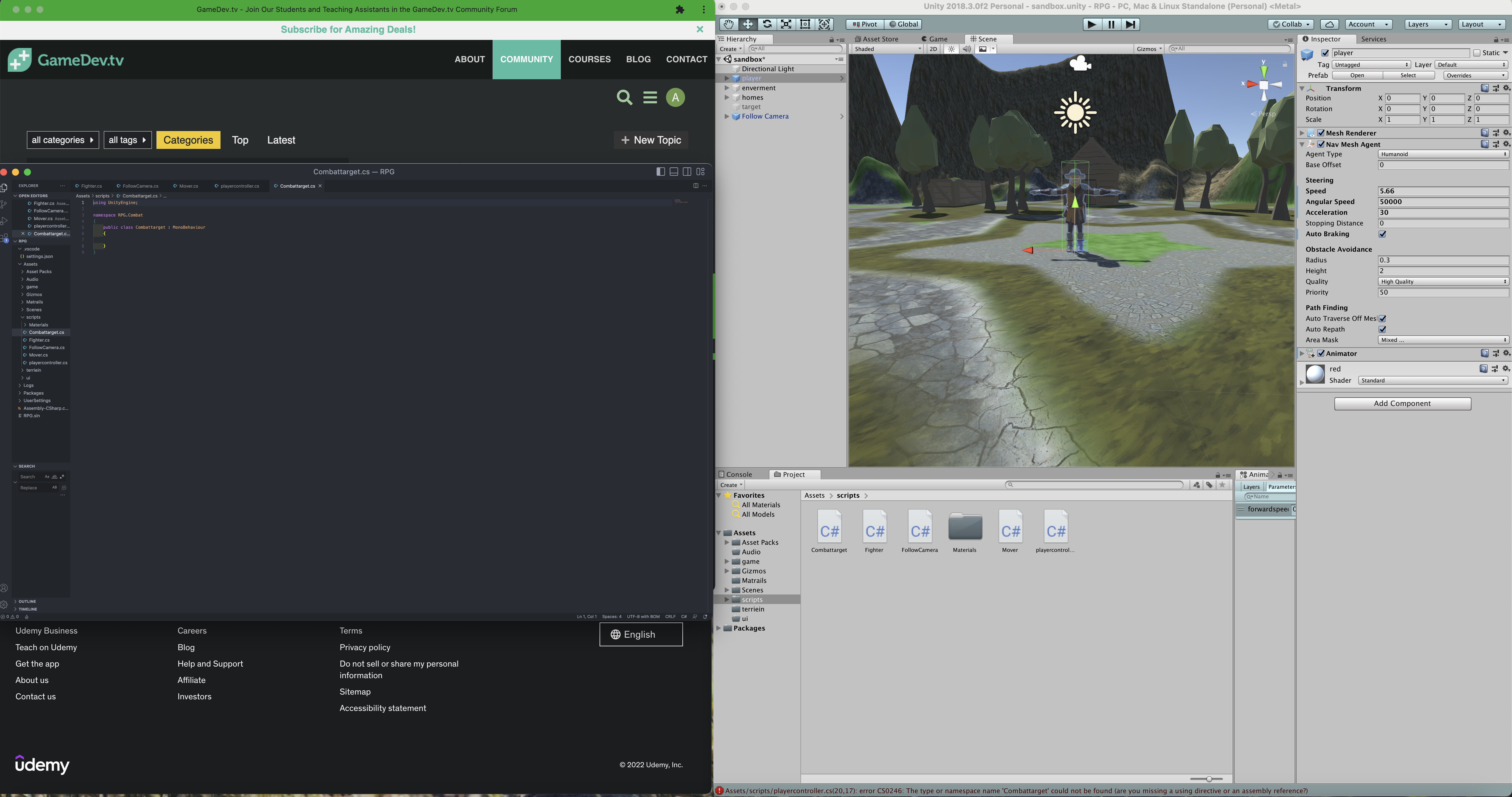 RPG Problems - Ask - GameDev.tv