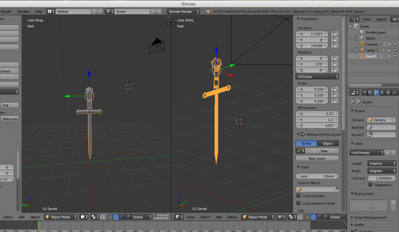 Simple Sword from Primitive Objects - Talk - GameDev.tv