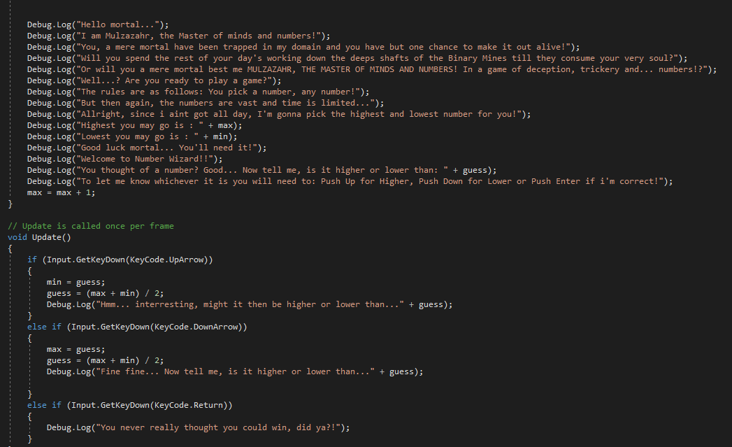 Lesson Challenge // Greetings mortal - Show - GameDev.tv