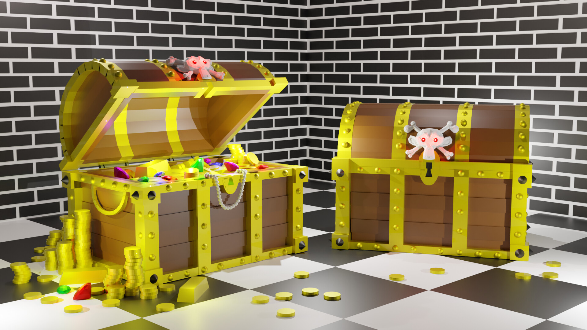 #2 Treasure chests - Final challenge from Getting Going In Blender ...