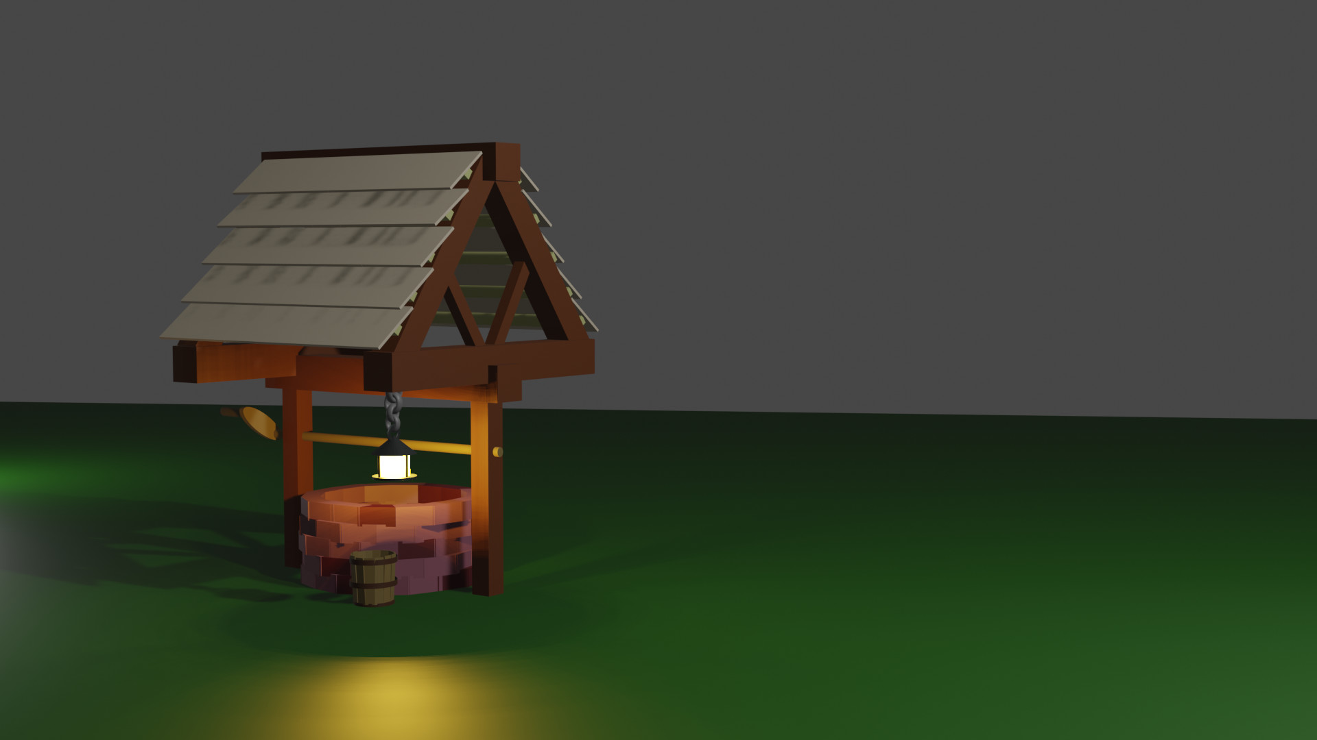 Blender Project #1 - Well - Show - GameDev.tv