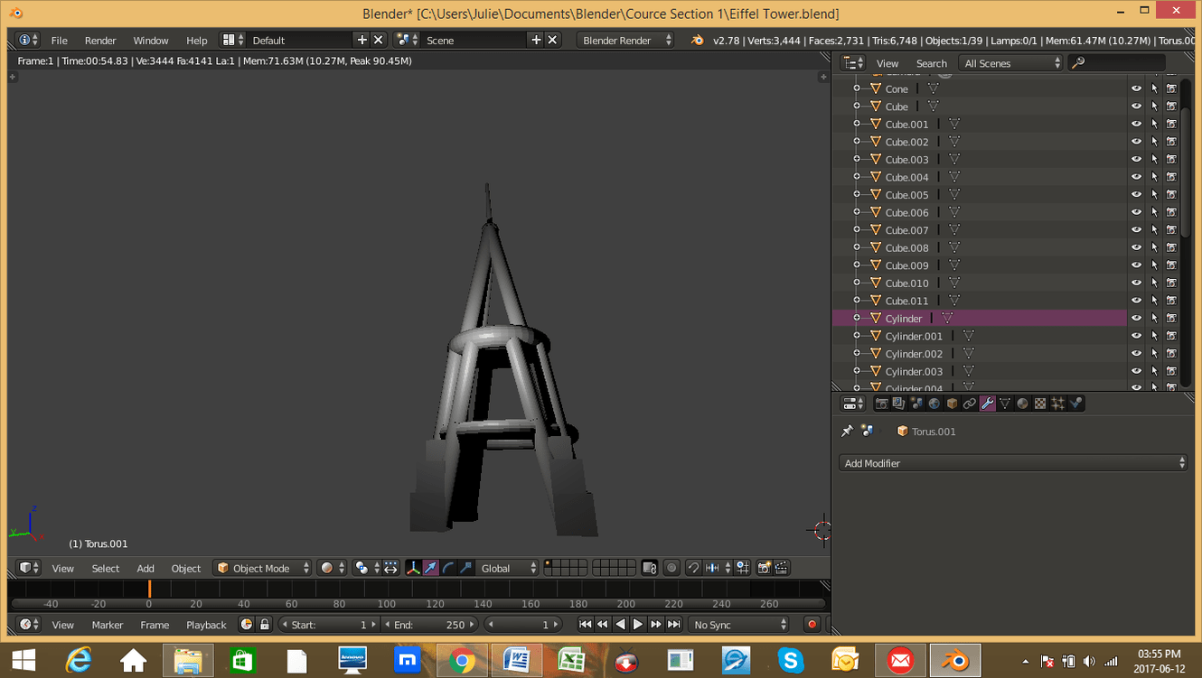 Basic Object Eiffel tower Primitives - Talk - GameDev.tv