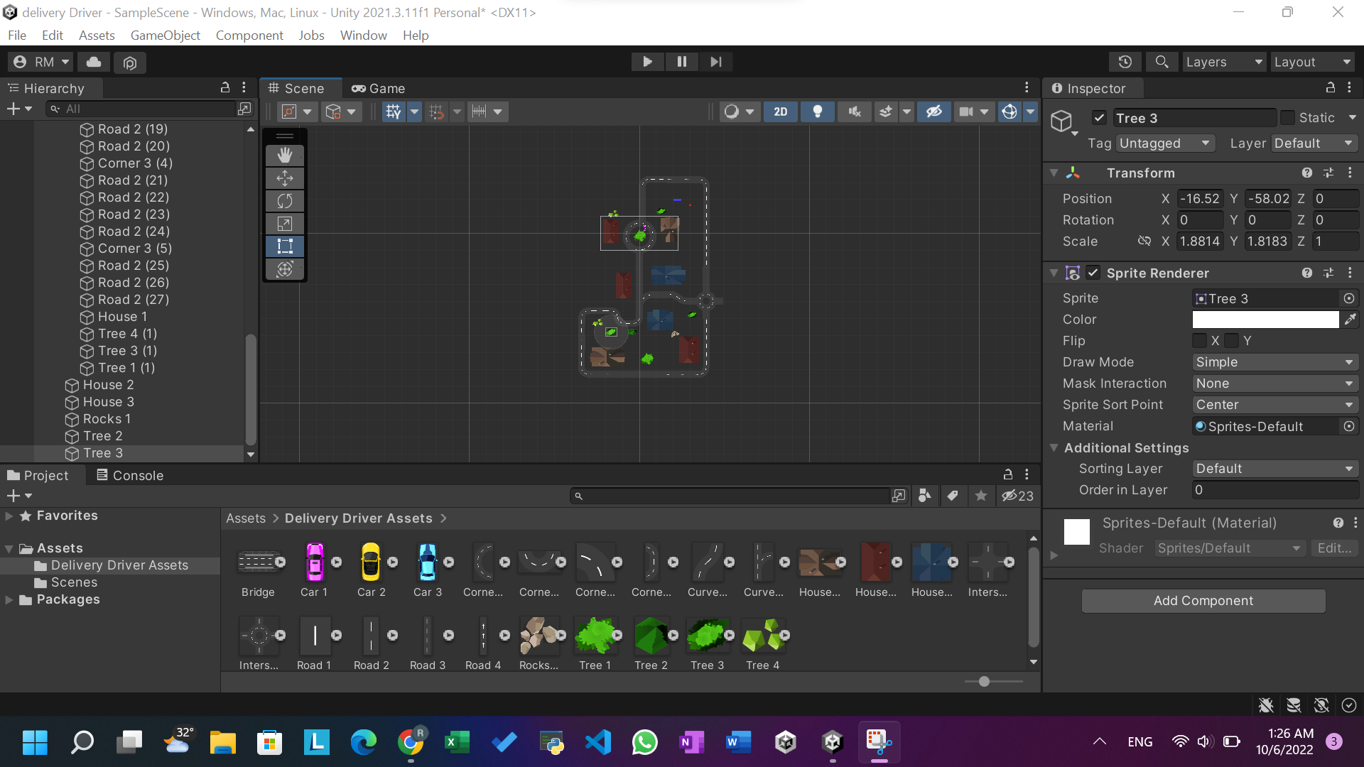 Delivery driver map - Show - GameDev.tv