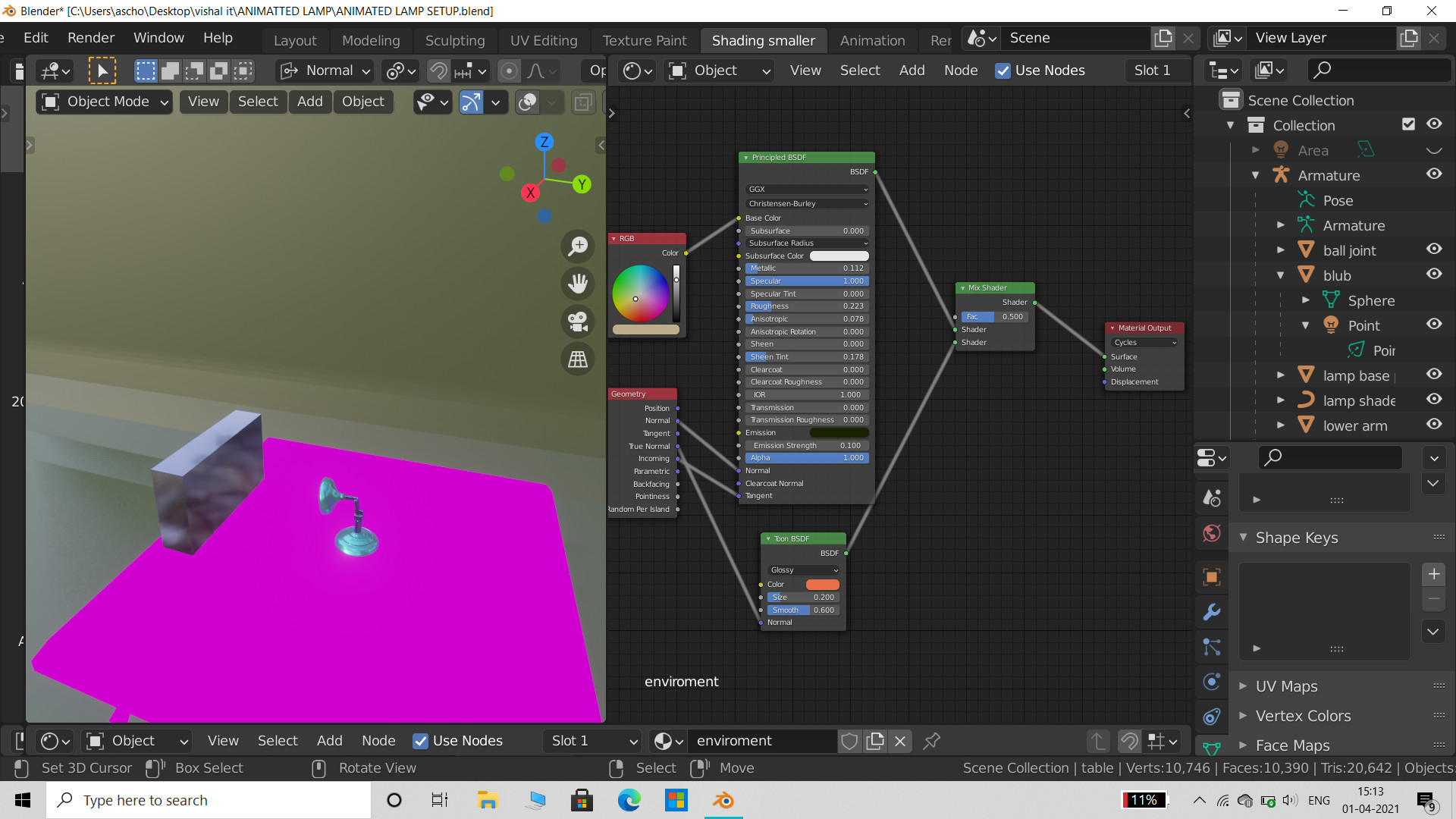 Animated lamp - Ask - GameDev.tv