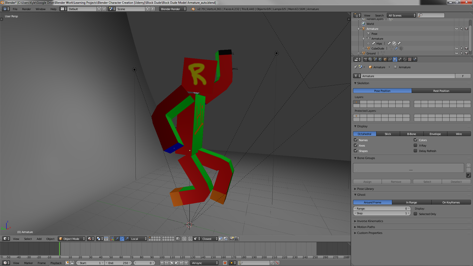 Cube Dude, Auto-Armature - Show - GameDev.tv