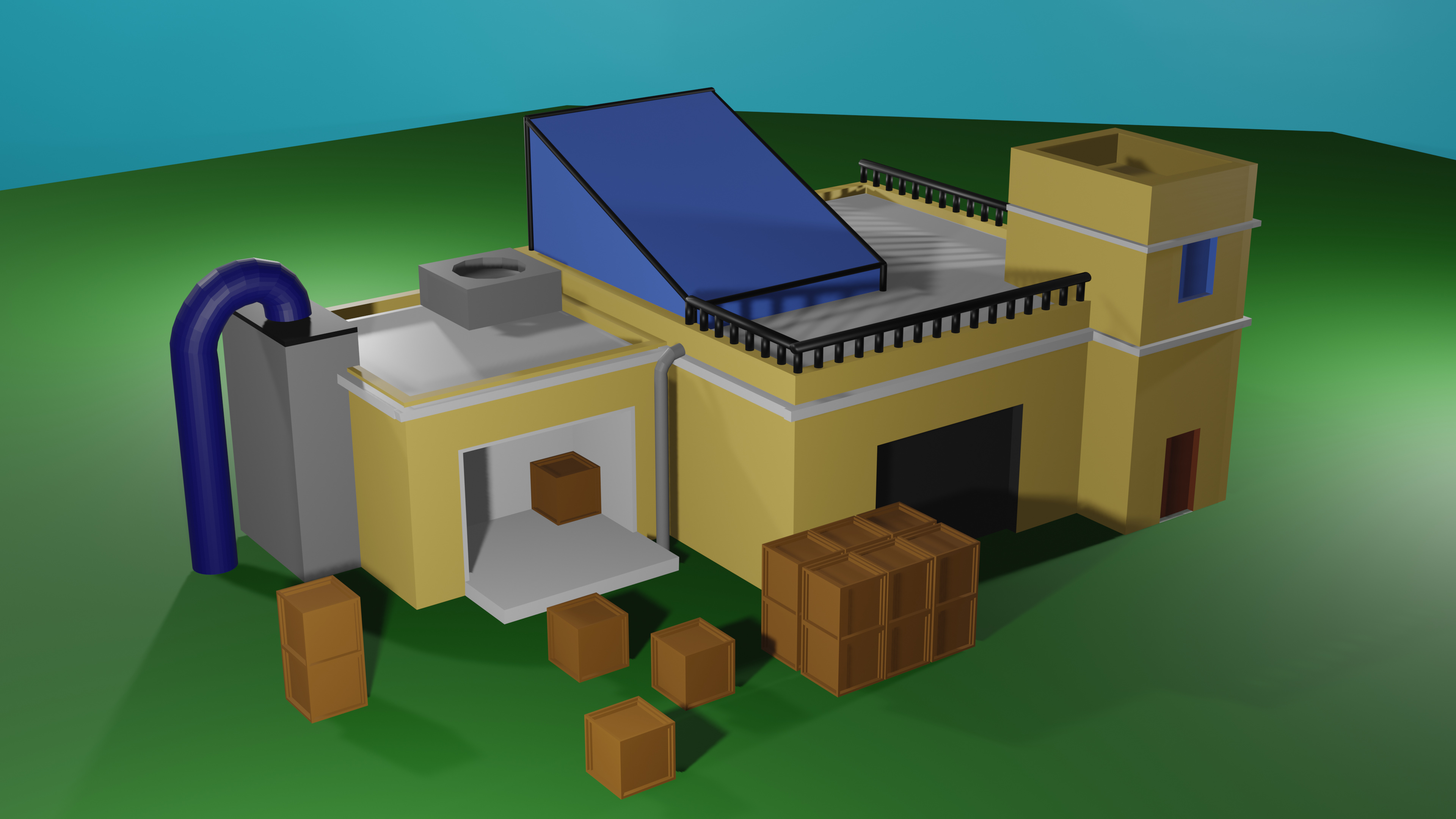 Low poly factory - Show - GameDev.tv