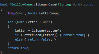 My Solution IsLowerCase - Talk - GameDev.tv