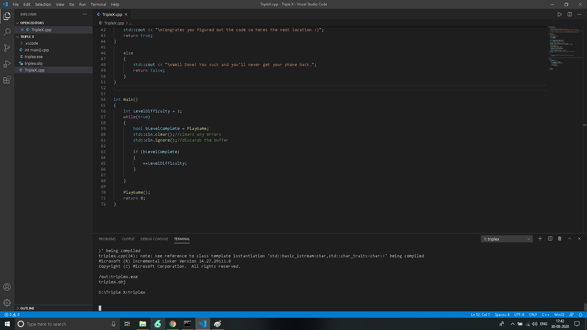Can't run TripleX - Ask - GameDev.tv