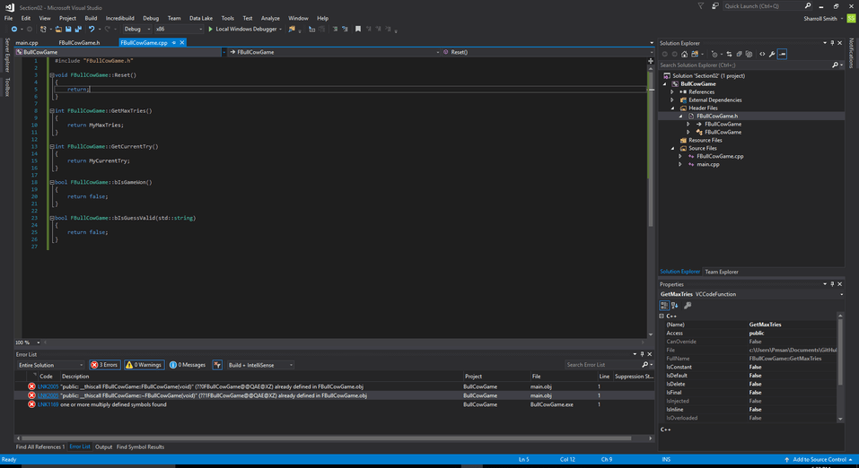 Linker Error Talk Gamedev Tv