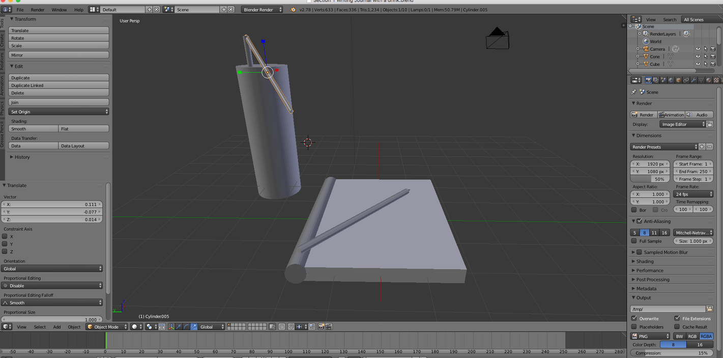 Basic Shapes - Book with pencil and a drink - Talk - GameDev.tv