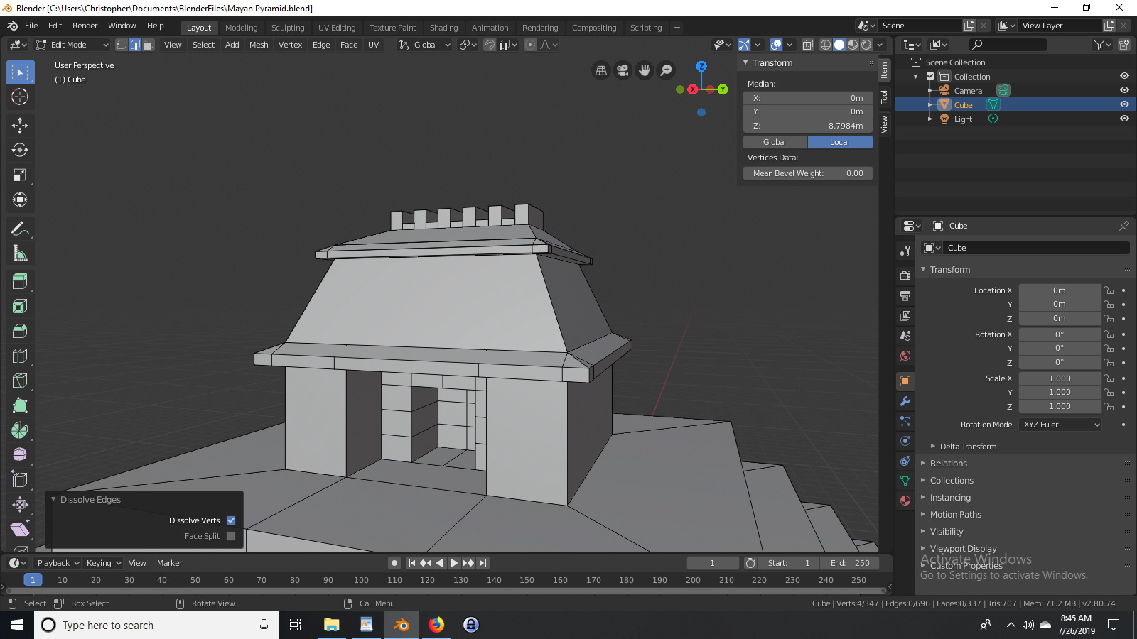 Subdivision Challenge Pyramid - Show - GameDev.tv