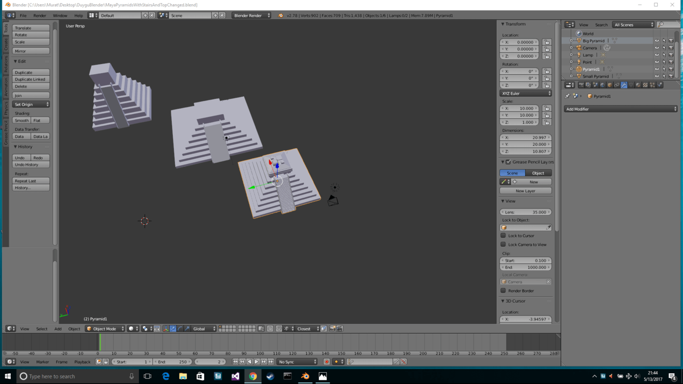 Applying transforms problems - Ask - GameDev.tv