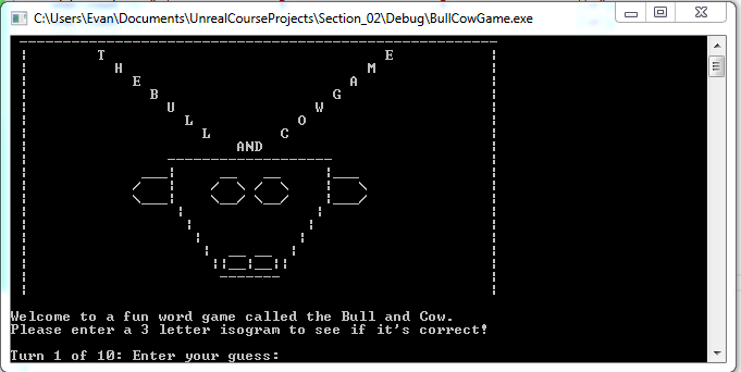 My ASCII art - Talk - GameDev.tv