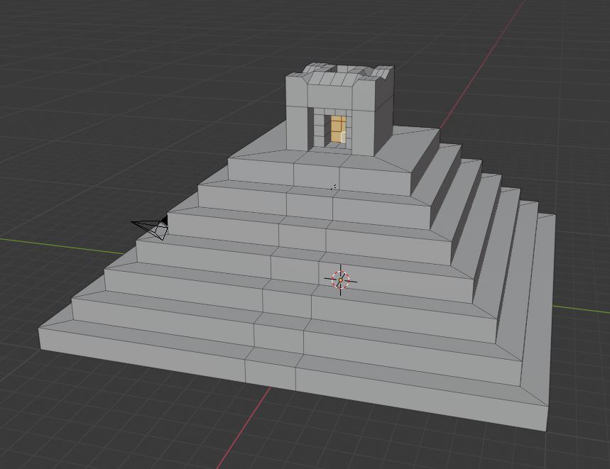 Section 2 Mayan Pyramid with door and detailed roof - Show - GameDev.tv