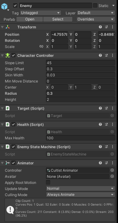 Sphere still allows me to hit it - enemy character not registering hits - Ask - GameDev.tv