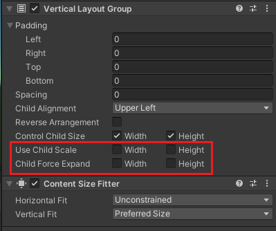 How to understand Inspector components better ( eg. Vertical Layout ...