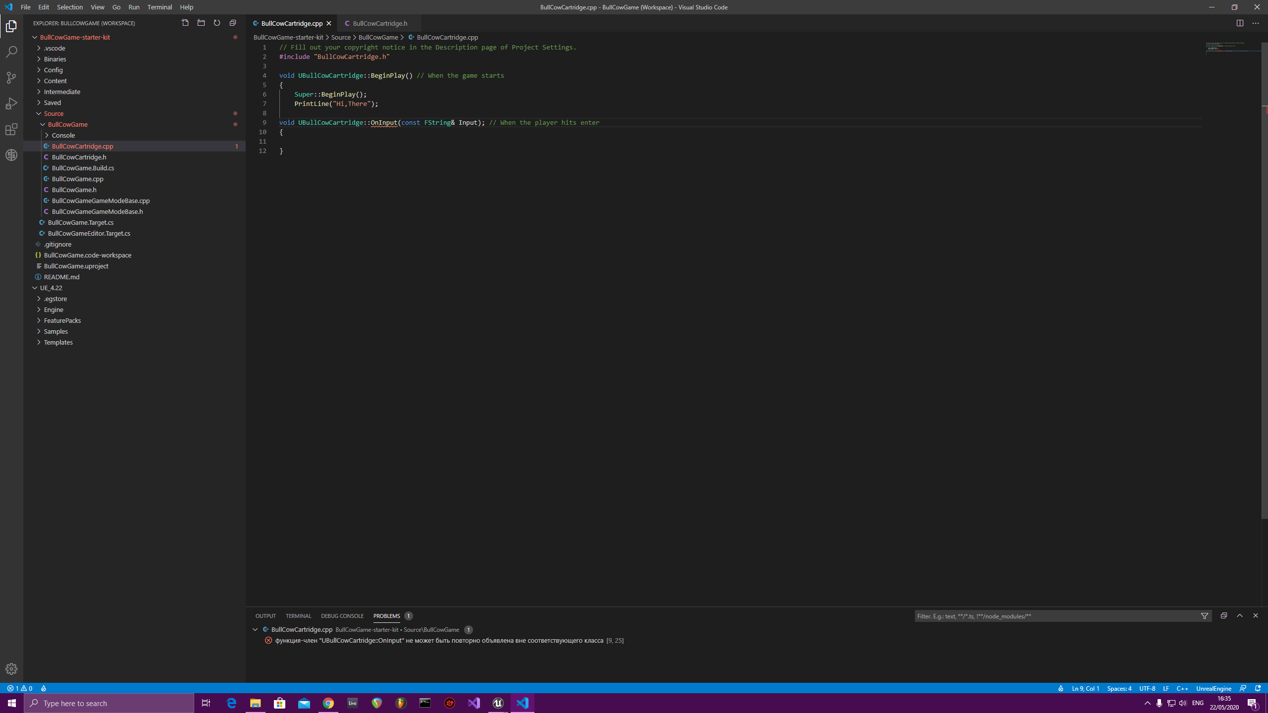 Compilation Error Bulls & Cows - Ask - GameDev.tv