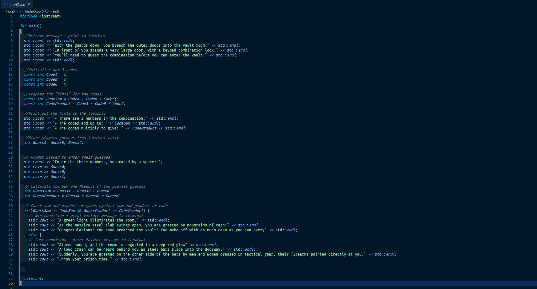 TripleX Code Progress - Show - GameDev.tv
