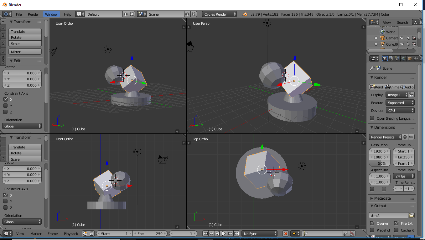 I made an odd Statue for The Object transformation challenge - Talk - GameDev.tv