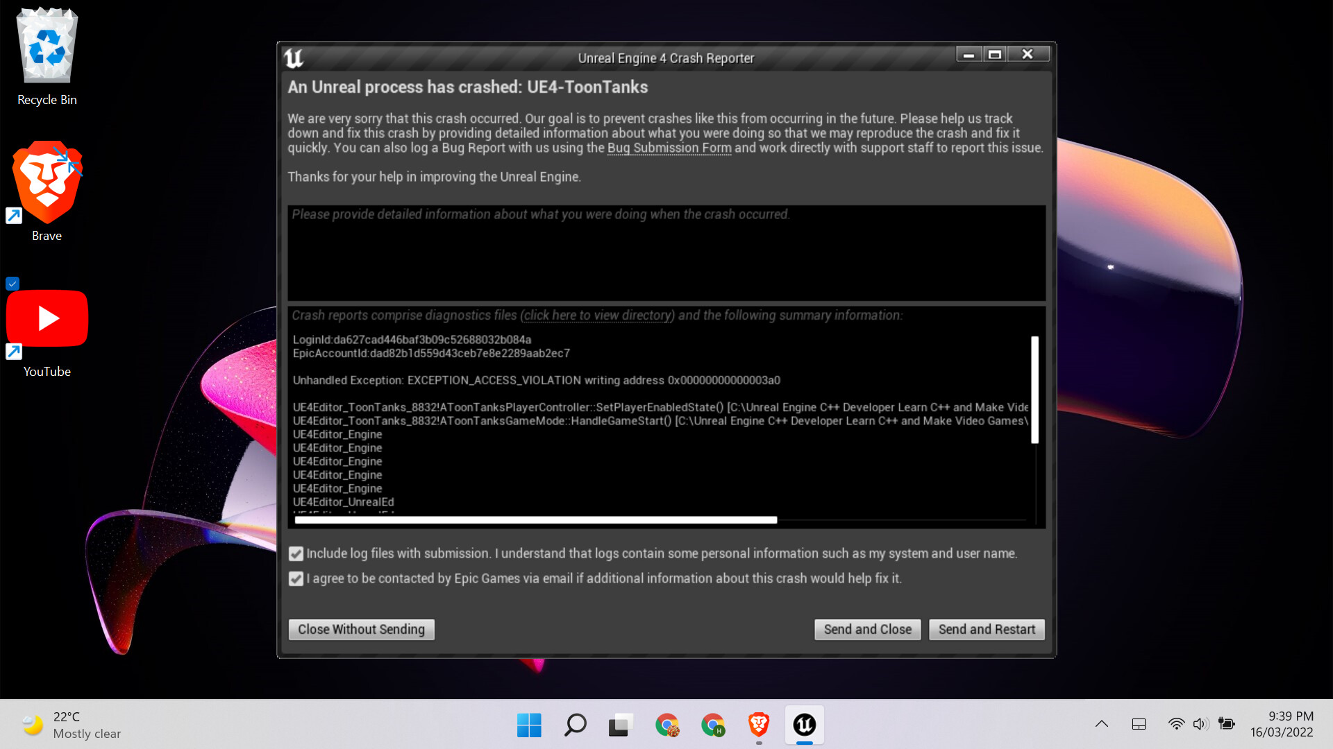 I have a problem with Toon Tanks - Ask - GameDev.tv