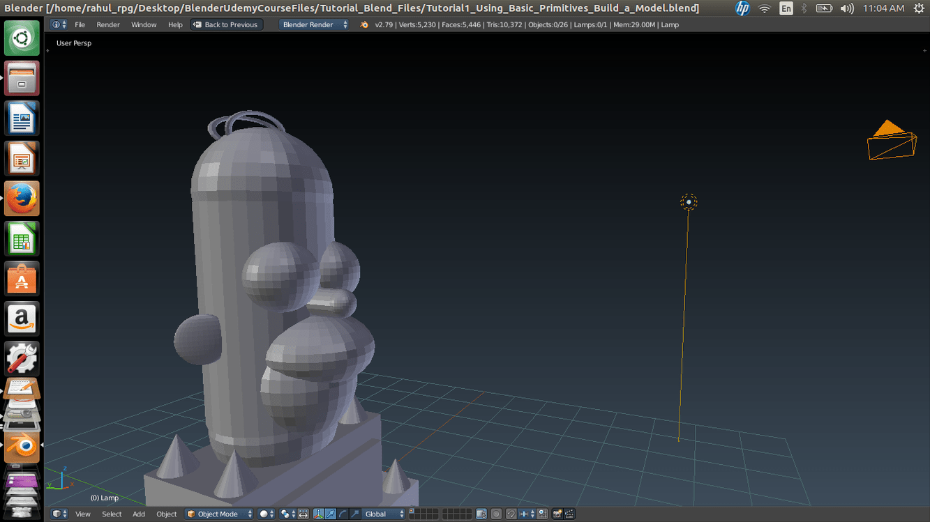 Simpson Face using Primitive Models only : for Challenge 11 - Talk - GameDev.tv