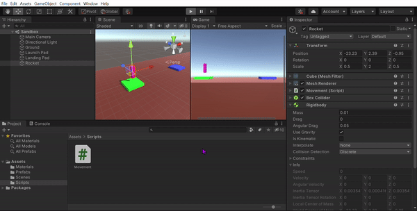 AddRelativeForce() error - Ask - GameDev.tv