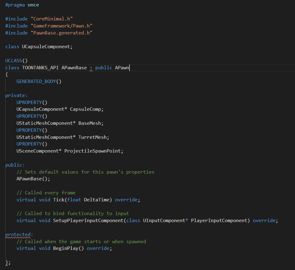 Expected a Declaration - Ask - GameDev.tv