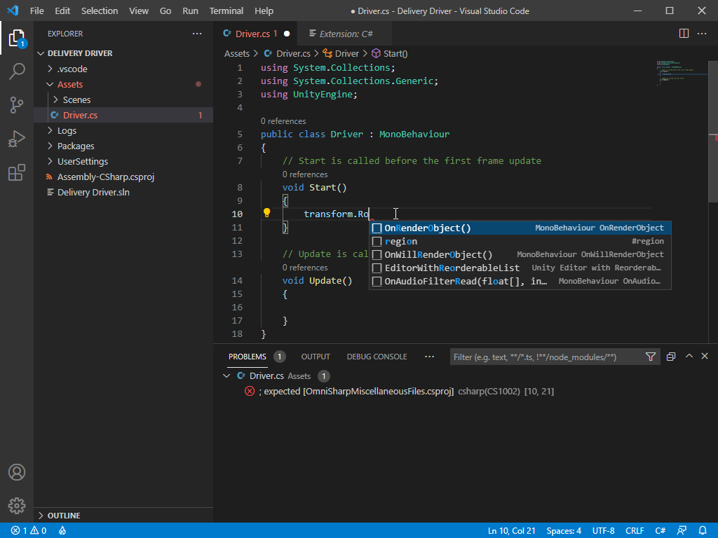 Visual Studio Code Not Helping With Autofill Ask GameDev tv