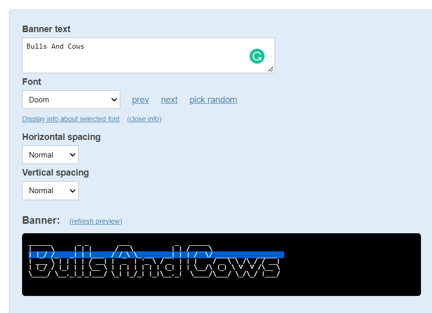 New Ascii Art And How To Do Make It Show GameDev tv