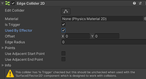 Edge Collider / Surface Effector Trigger for Snowboarder - Ask - GameDev.tv