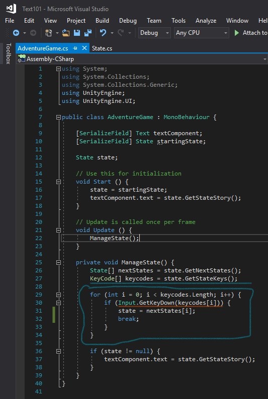 Specifying Next State Input (Development Suggestion) - Talk - GameDev.tv