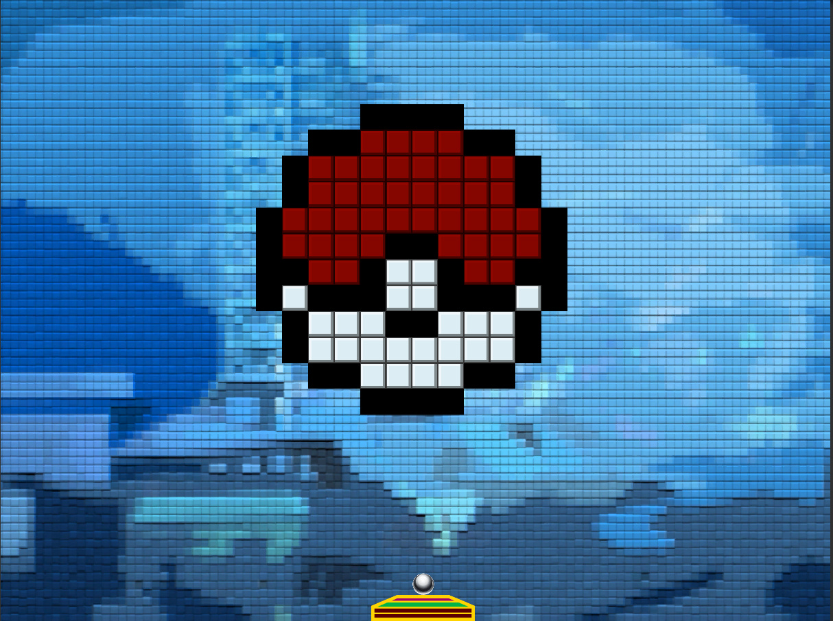 pokeball pixel grid