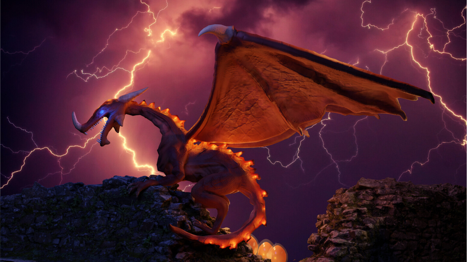 Finished Dragon Rendering - Show - GameDev.tv