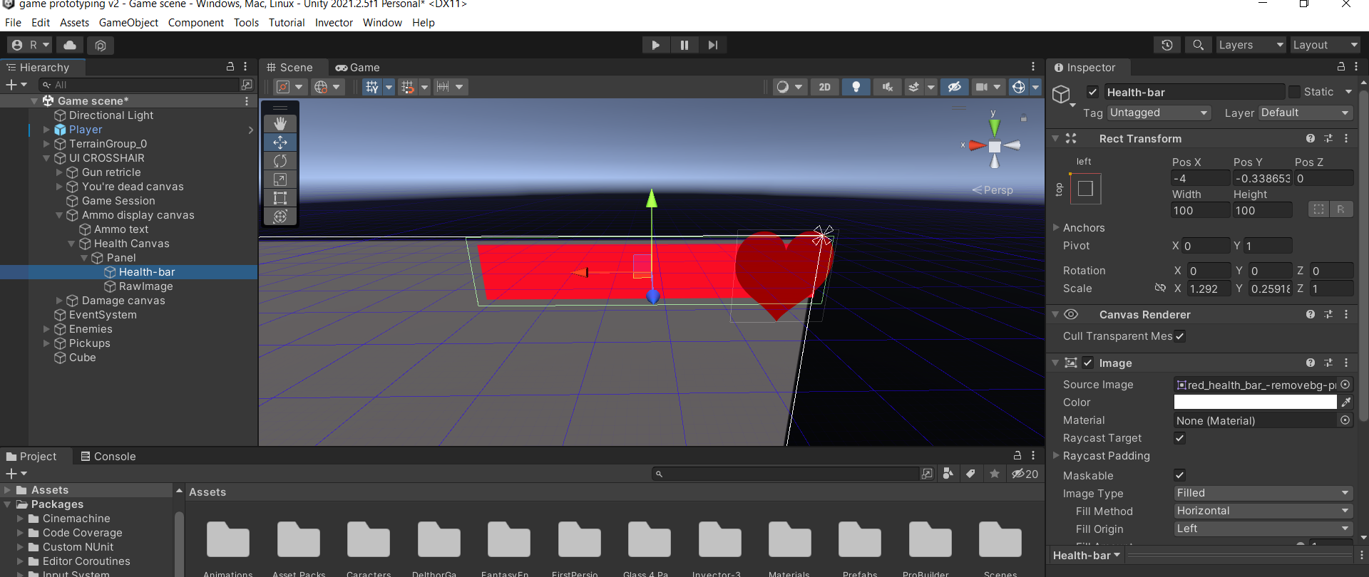Zombie Runner Create a Health bar - Ask - GameDev.tv