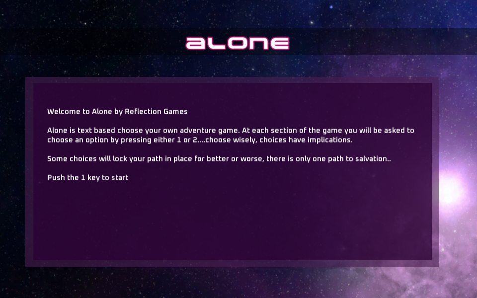 Alone - space adventure - Show - GameDev.tv