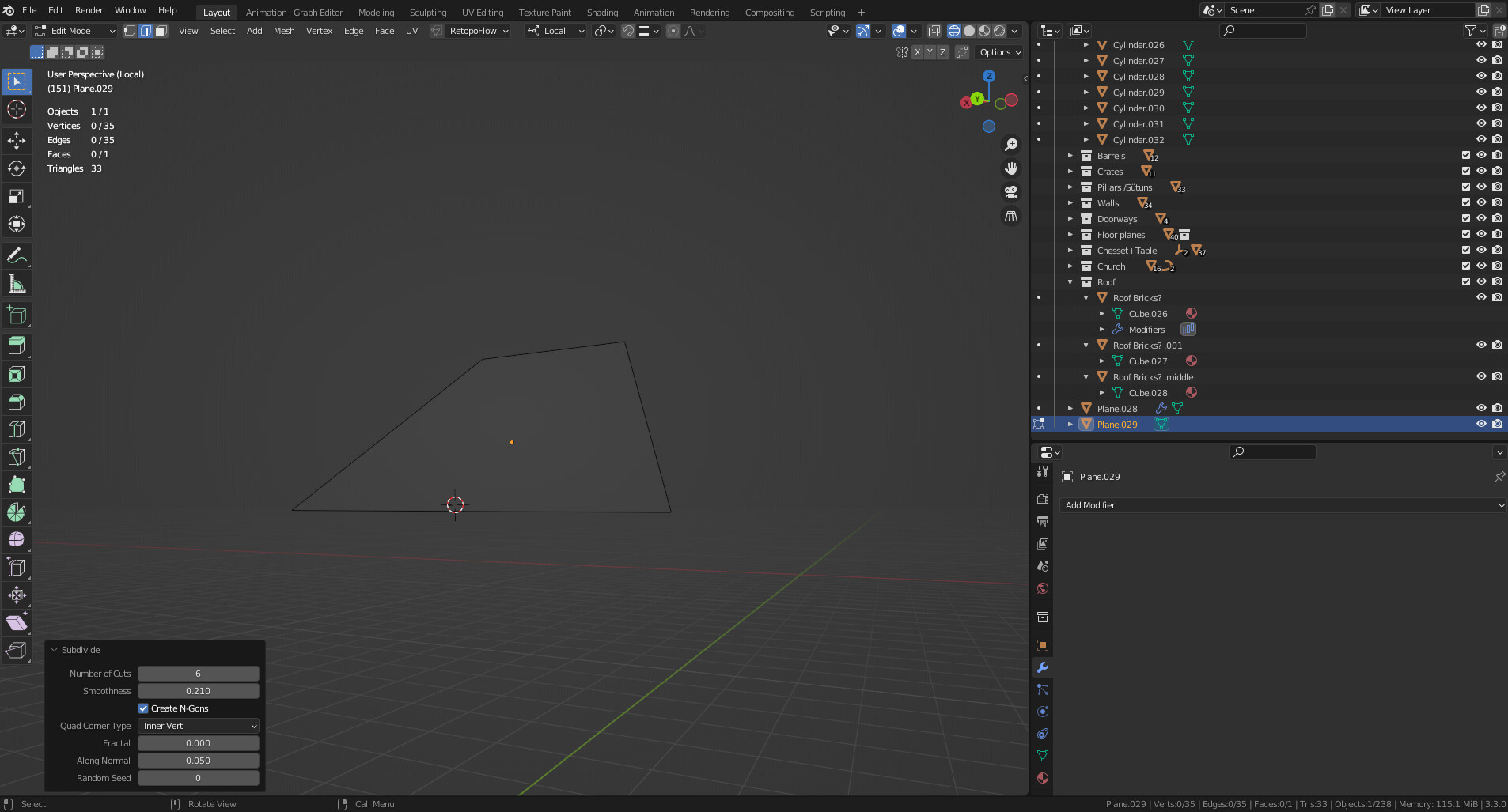 Subdivision cuts are not visible on viewport - Ask - GameDev.tv