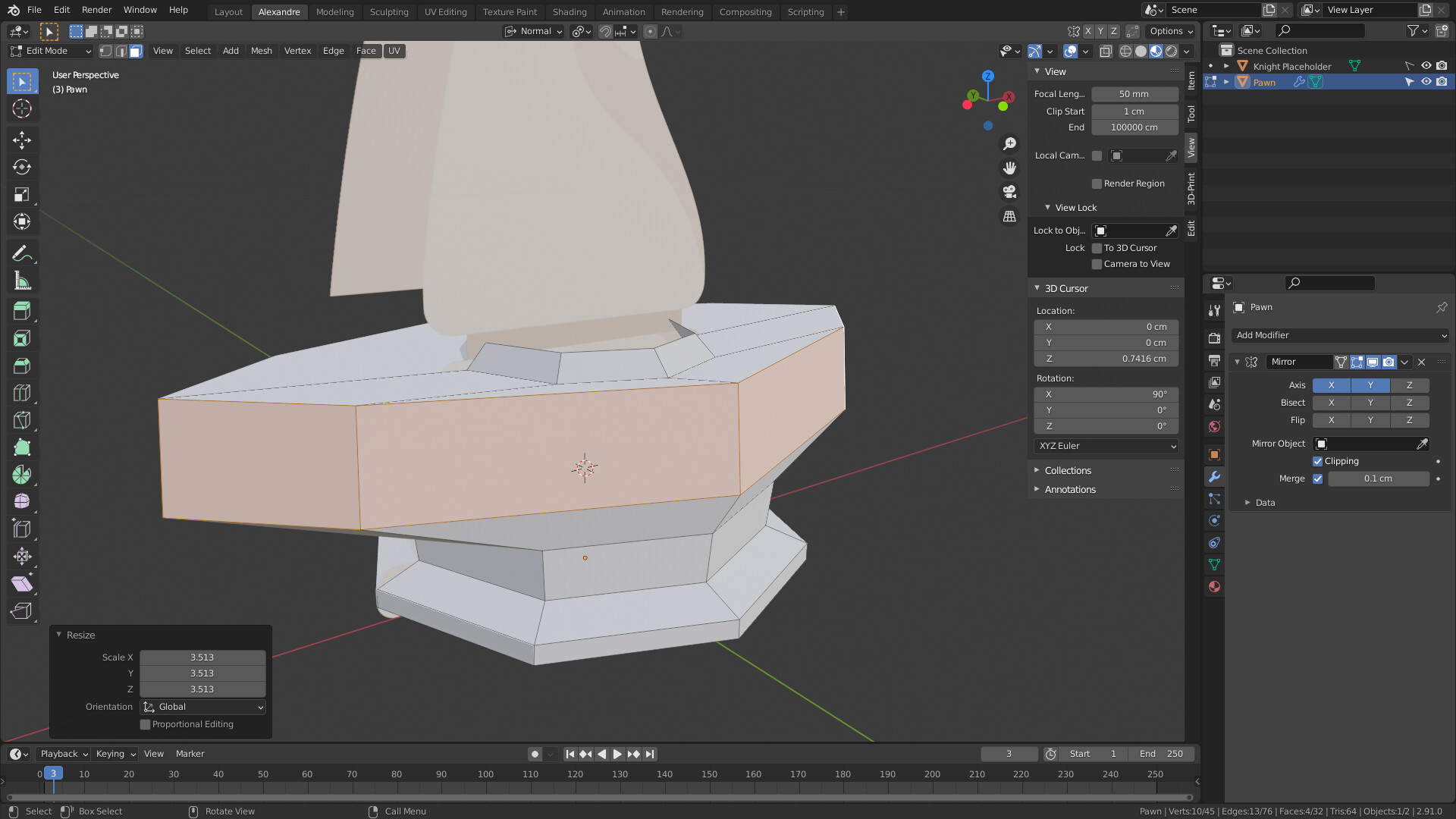 How to scale or extrude proprotionaly? - Ask - GameDev.tv
