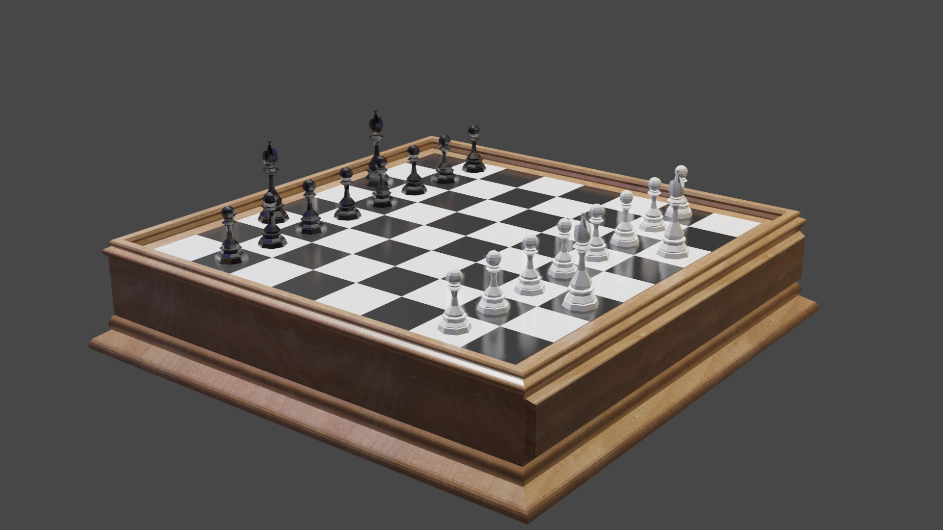 S4-L87 White Maple - Low Poly Chess Set (Eevee + Cycles) - Show ...