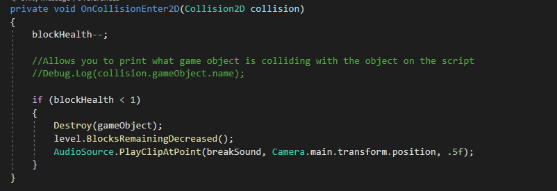 ion About Destroy gameObject Ask GameDev tv