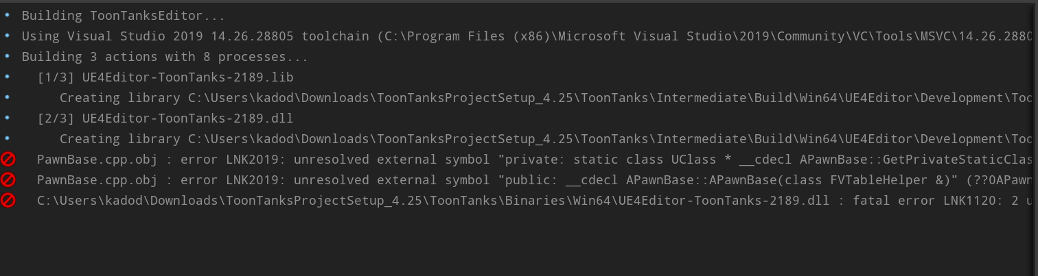 Compilation error - Ask - GameDev.tv
