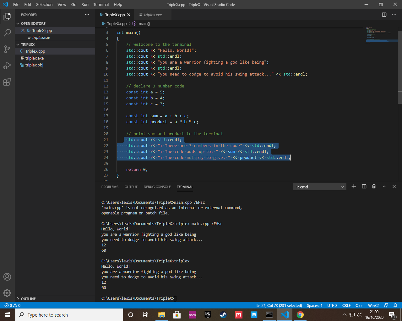 Visual Studio Code Terminal Command Problems Ask GameDev tv