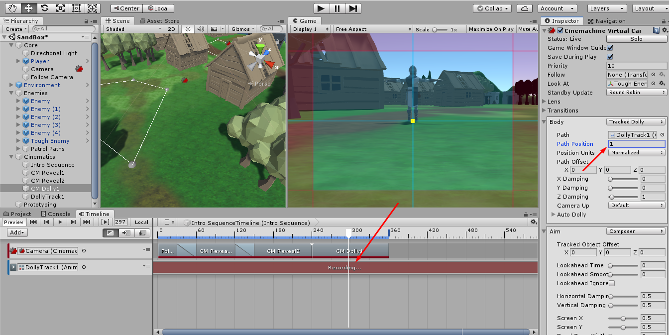 Dolly Track Can't Add Animation Keyframes - Ask - GameDev.tv
